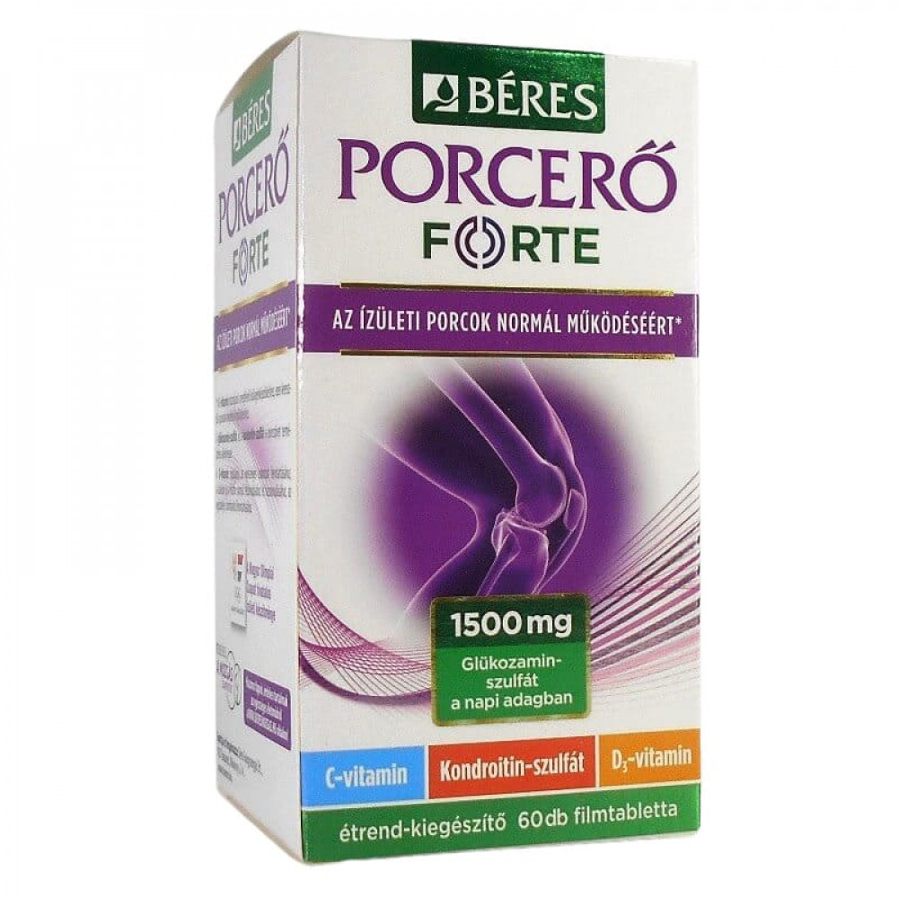 BÉRES PORCERŐ FORTE ÉTREND-KIEGÉSZÍTŐ FILMTABLETTA - 60X - Kígyó Webpatika