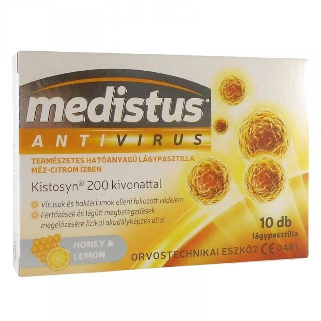 MEDISTUS ANTIVIRUS MÉZ CITROM - VITAPLUS - 10X - Kígyó Webpatika
