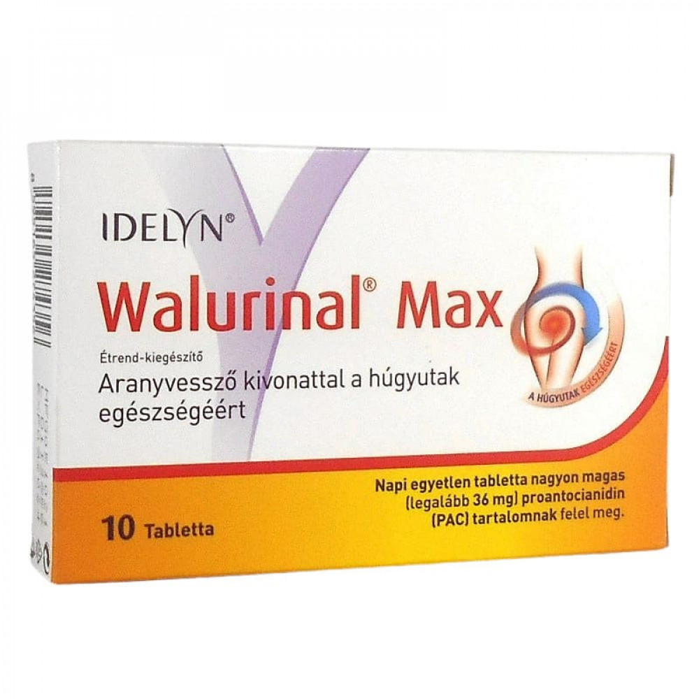 WALURINAL MAX ARANYVESSZŐVEL TABLETTA - 10X - Kígyó Webpatika