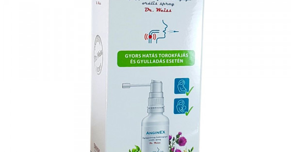 ANGINEX GYÓGYNÖVÉNYES ORÁLIS SPRAY DR.WEISS - 30ML - Kígyó Webpatika