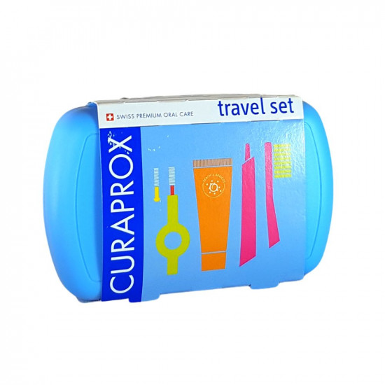 CURAPROX TRAVEL SET KÉK - 1X - Kígyó Webpatika