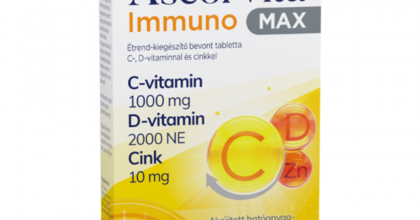 ASCORVITA IMMUNO MAX BEVONT TABLETTA - 30X - Kígyó Webpatika