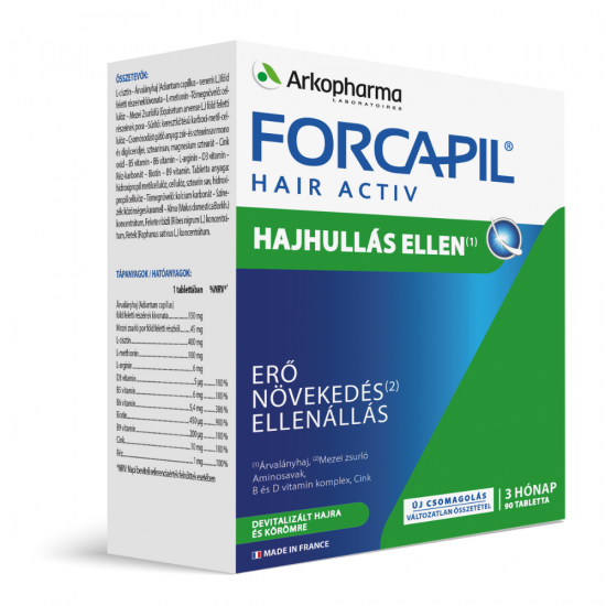 FORCAPIL HAIR ACTIV HAJHULLÁS ELLENI TABLETTA - 90X - Kígyó Webpatika
