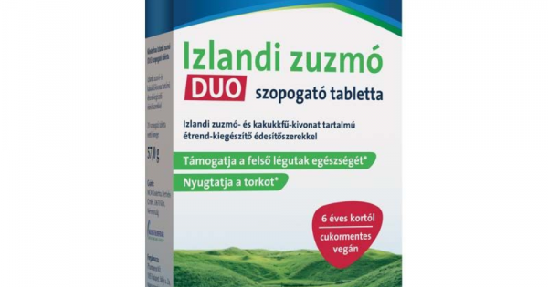IZLANDI ZUZMÓ DUO SZOPOGATÓ TABLETTA KLOSTERFRAU - 20X - Kígyó Webpatika