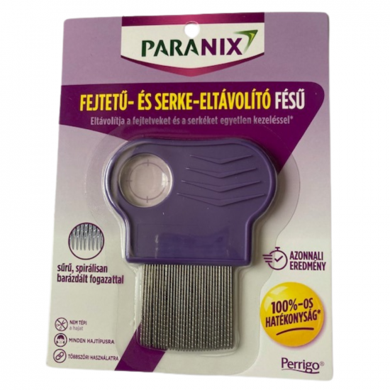 PARANIX FEJTETŰ- ÉS SERKE-ELTÁVOLÍTÓ FÉM FÉSŰ - 1X - Kígyó Webpatika