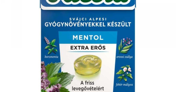 RICOLA MENTOL CUKORKA EXTRA ERŐS - 40G - Kígyó Webpatika