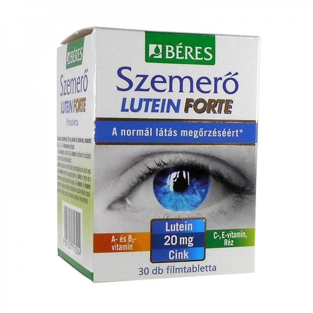 BÉRES SZEMERŐ LUTEIN FORTE ÉTREND-KIEGÉSZÍTŐ FILMTABLETTA - 30X - Kígyó ...