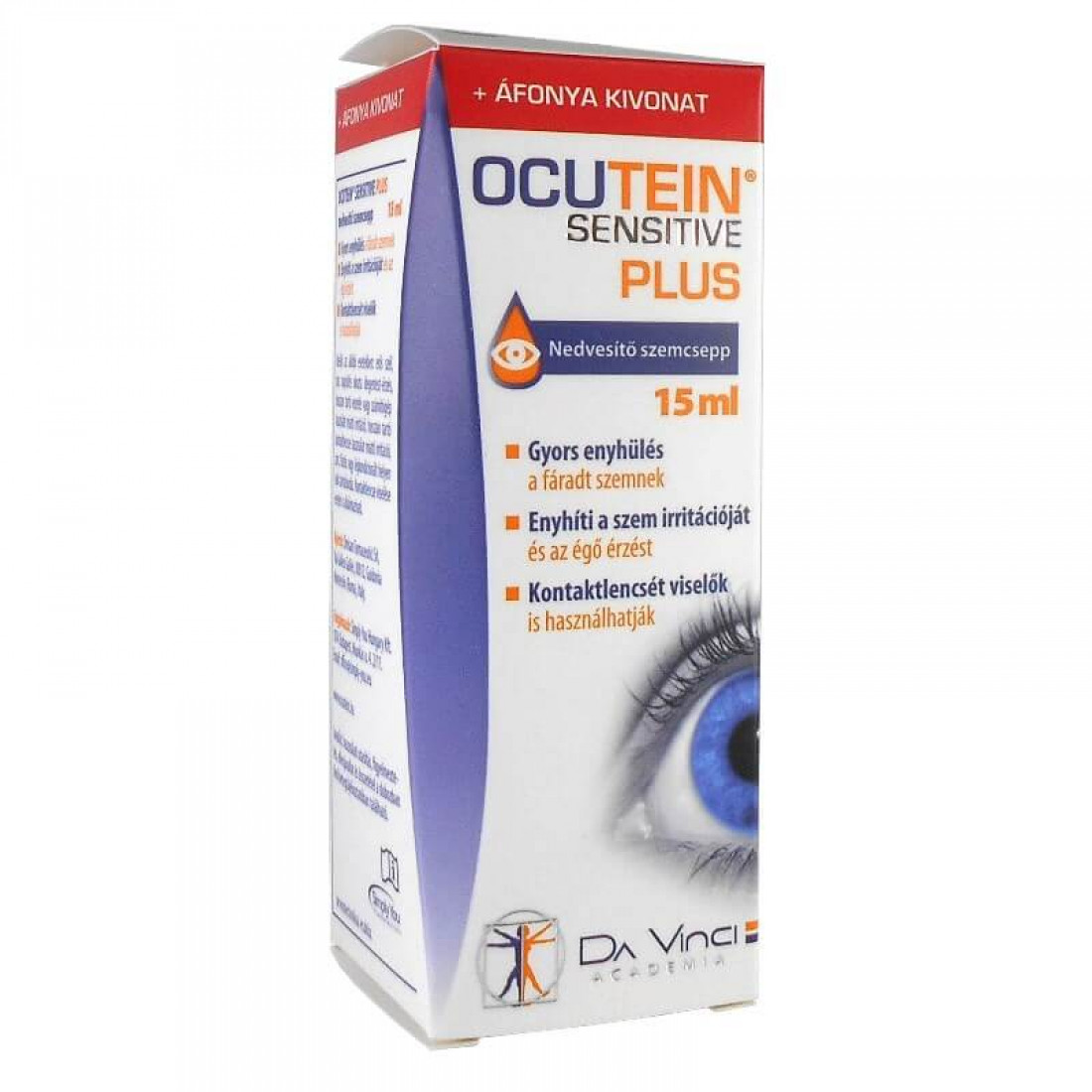 OCUTEIN SENSITIVE PLUS NEDVESÍTŐ SZEMCSEPP - 15 ML - Kígyó Webpatika