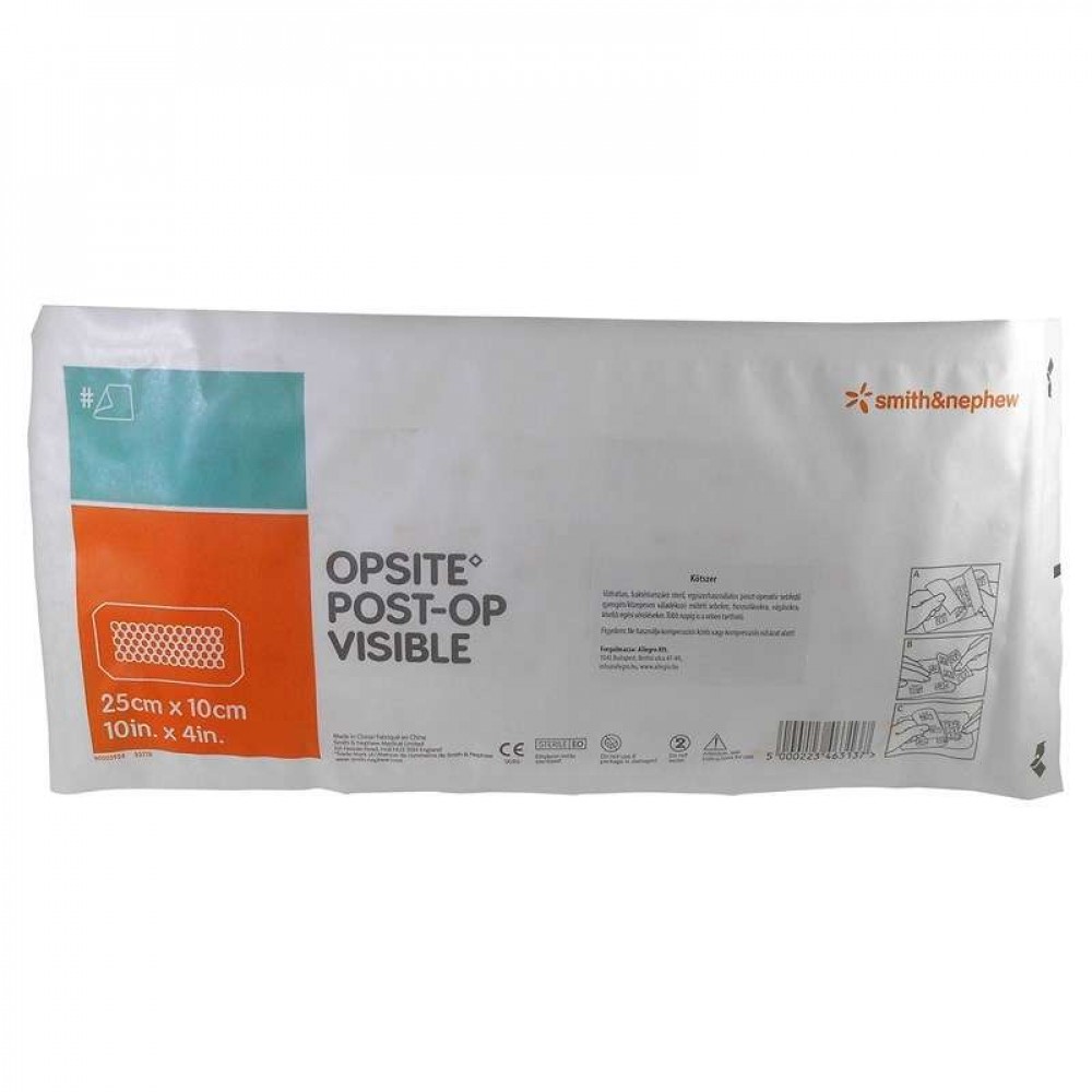 OPSITE POST-OP VISIBLE KÖTSZER 25 CM X 10 CM - 1X - Kígyó Webpatika