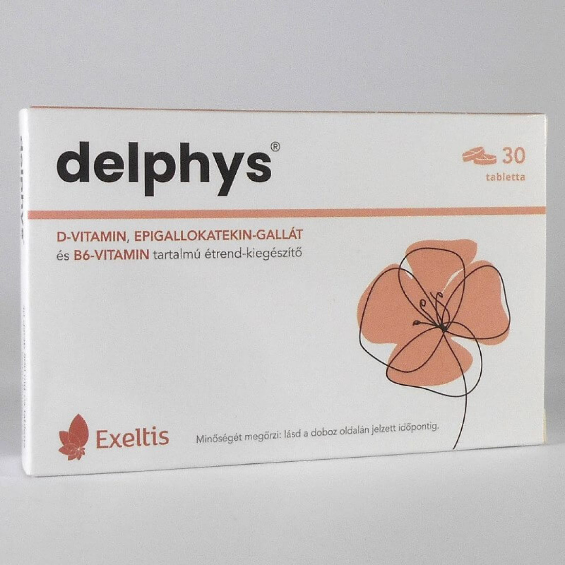 DELPHYS D-VITAMIN B6 ÉTREND-KIEGÉSZÍTŐ TABLETTA - 30X - Kígyó Webpatika