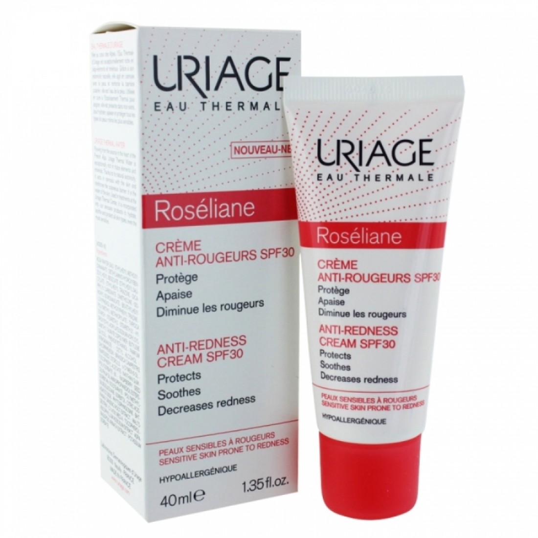 URIAGE ROSÉLIANE KRÉM SPF 30 - 40 ML - Kígyó Webpatika