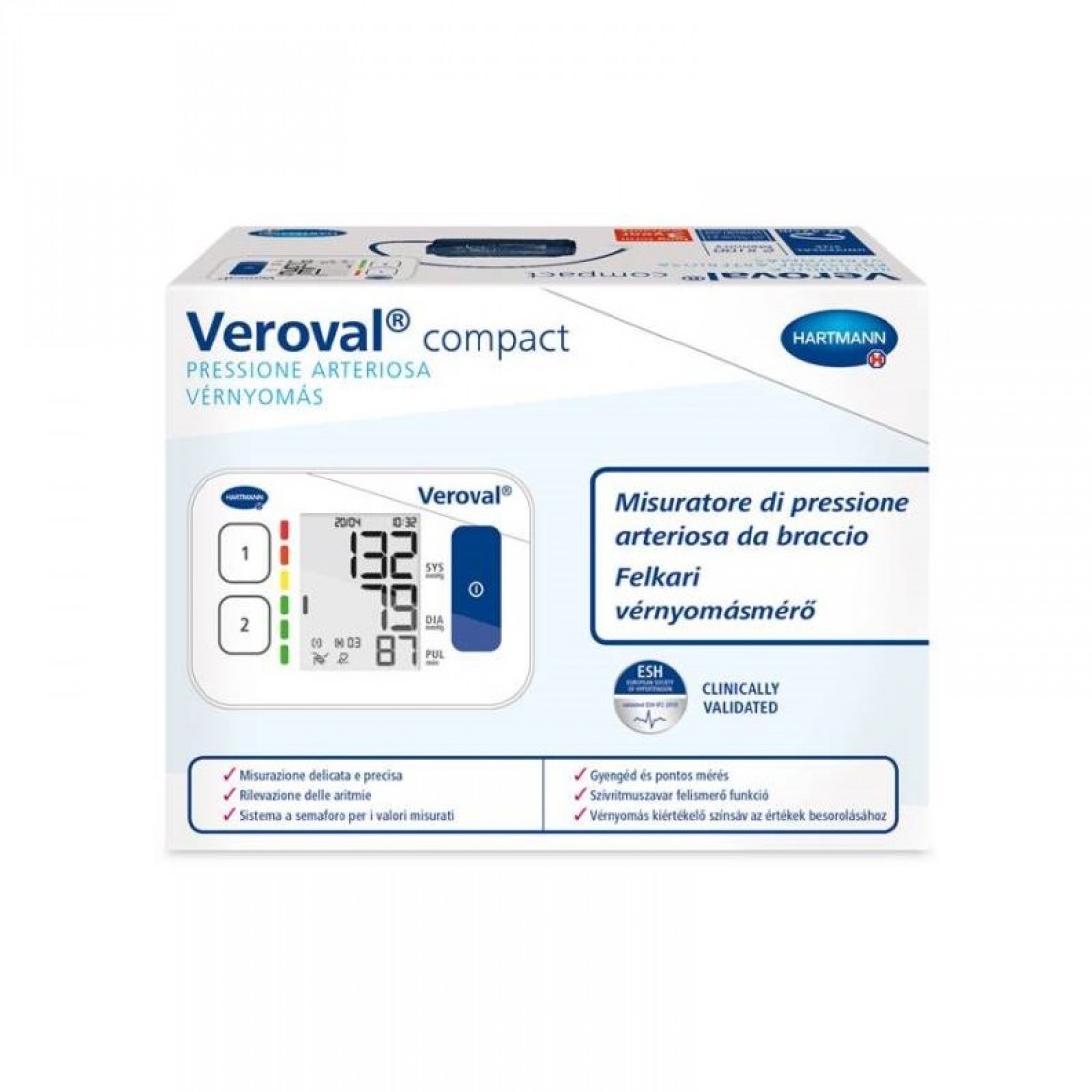 VÉRNYOMÁSMÉRŐ VEROVAL COMPACT FELKAROS HARTMANN - 1X - Kígyó Webpatika