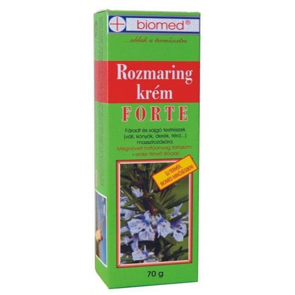 BIOMED ROZMARING KRÉM FORTE - 70 G - Kígyó Webpatika